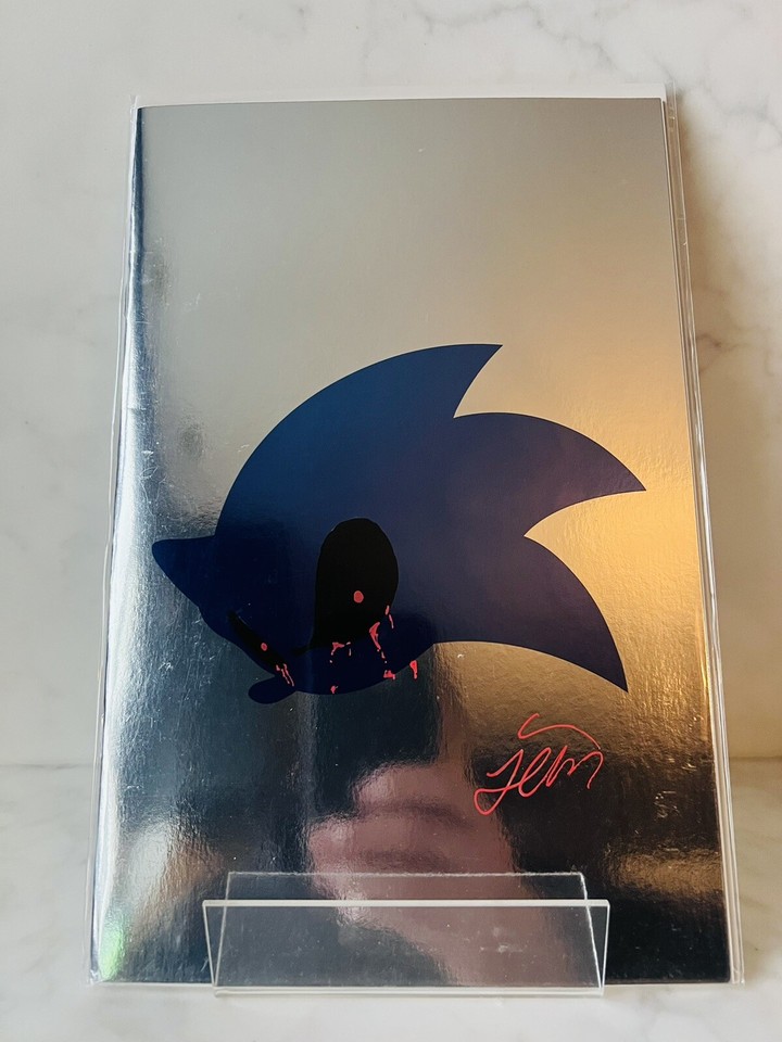 Sonic The Hedgehog IDW Comics #1 C2E2 Exclusive Foil Sonic.exe Remarque ...