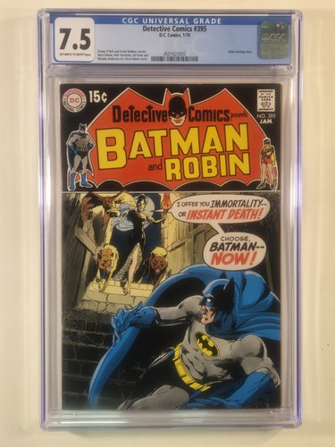 Detective Comics #395 CGC 7.5 Neal Adams Denny O'Neil Batman | eBay