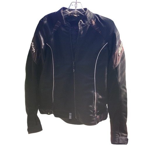 SHIFT Black Motorcycle Riding Jacket Women’s Medium Shoulder Elbow Pads ...