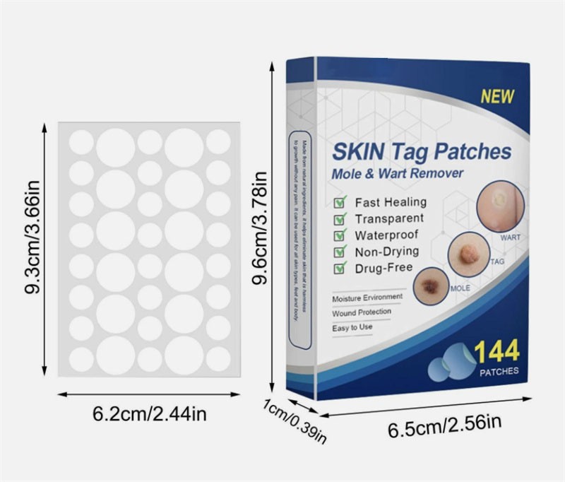Skin Tag Remover Patches Effective Mole Wart Removal Sticker Quick Pad ...