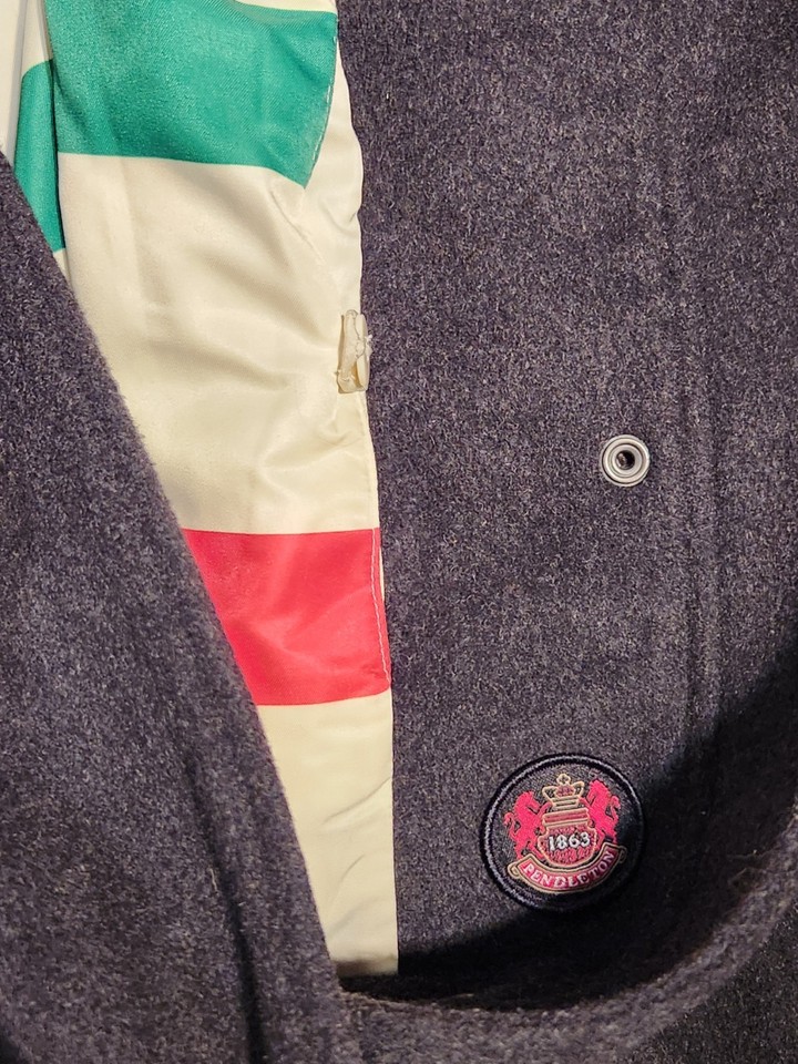 Pendleton Hudson Charcoal Gray Wool Jacket Full Zip Snap Mens M Heavy ...