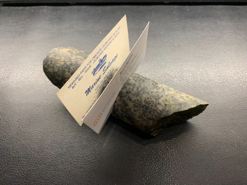 Boring Sample Geology Granite Stone Business Card Holder | eBay