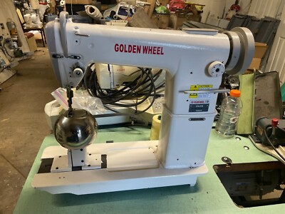 Golden Wheel CS-810 Single Needle Post Bed Sewing Machine Wig Hair ...
