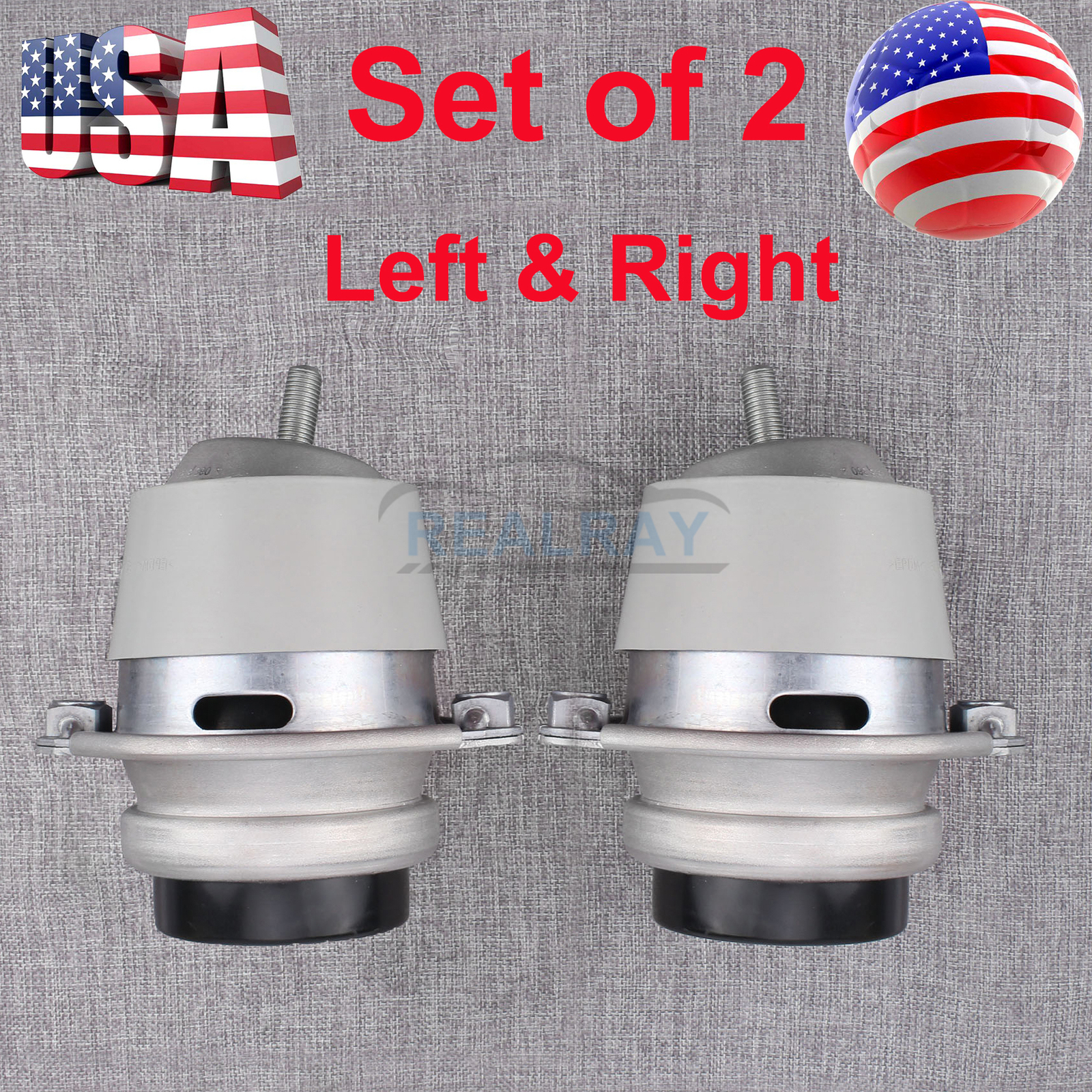 Engine Mount L + R for PORSCHE CAYENNE TURBO 4.5L 4.8L GTS S Sport ...