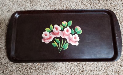 Pink floral Tole Tray plastic complimentary from Mott Equity Creamery ...