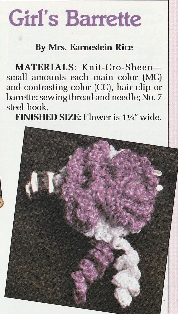 Crochet Barrette Patterns Crochet Fidget Toy Pattern