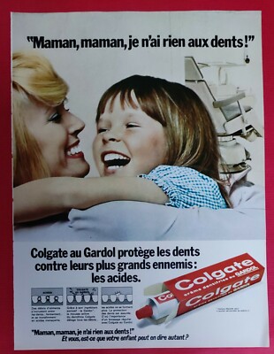 Publicité de presse: Dentifrice COLGATE au Gardol & Vernis à ongles ...