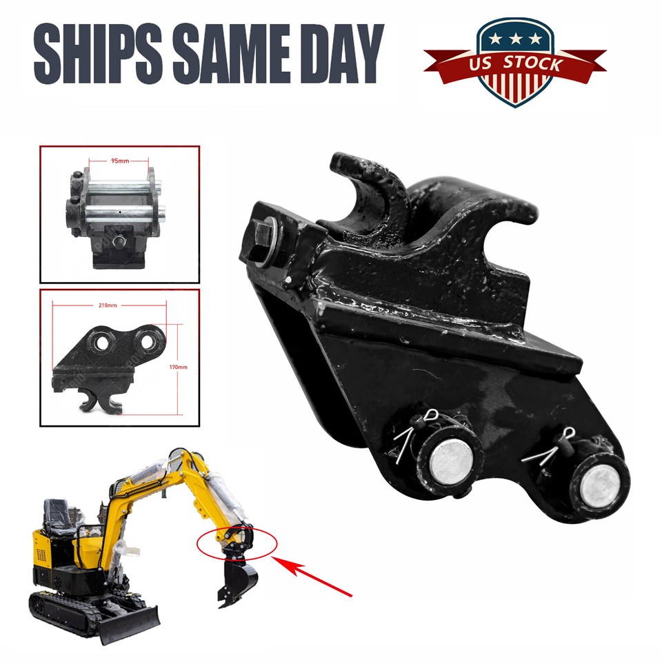 Attachments Mini Excavator : Quick Hitch Coupler；Thumb Clip；Ripper ...