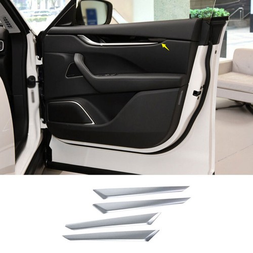 Fit For Maserati Levante 2017-2022 ABS Silver Interior Door Panel Cover ...