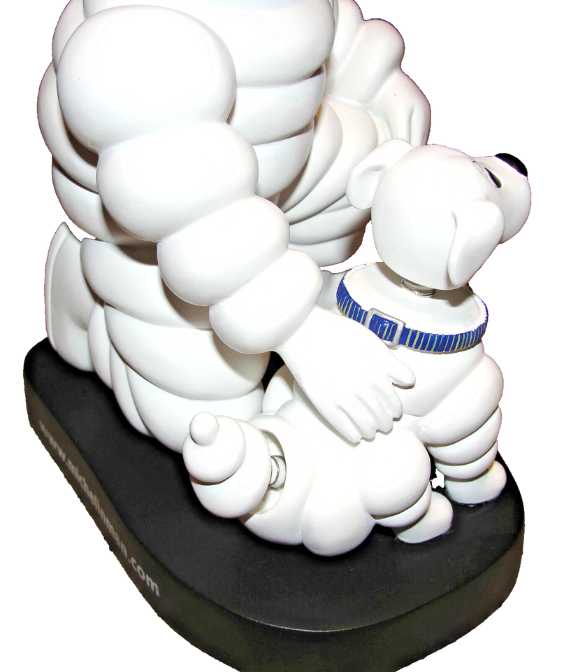 MICHELIN MAN & DOG 7" BOBBLEHEAD DOLL PROMOTIONAL ITEM MICHELIN TIRE ...