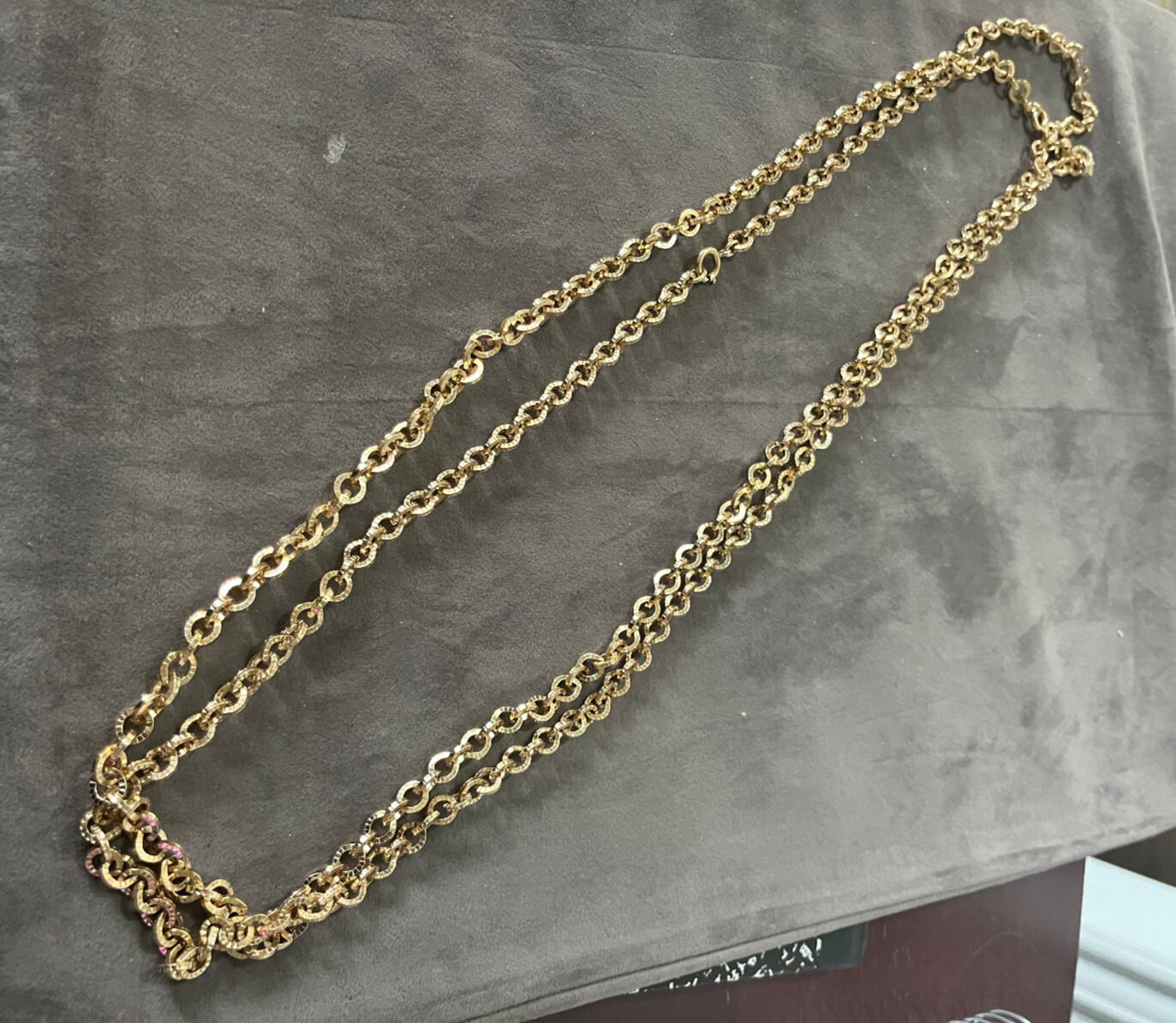 Sarah Coventry 4 Strand Gold Tone Chain and matching … - Gem