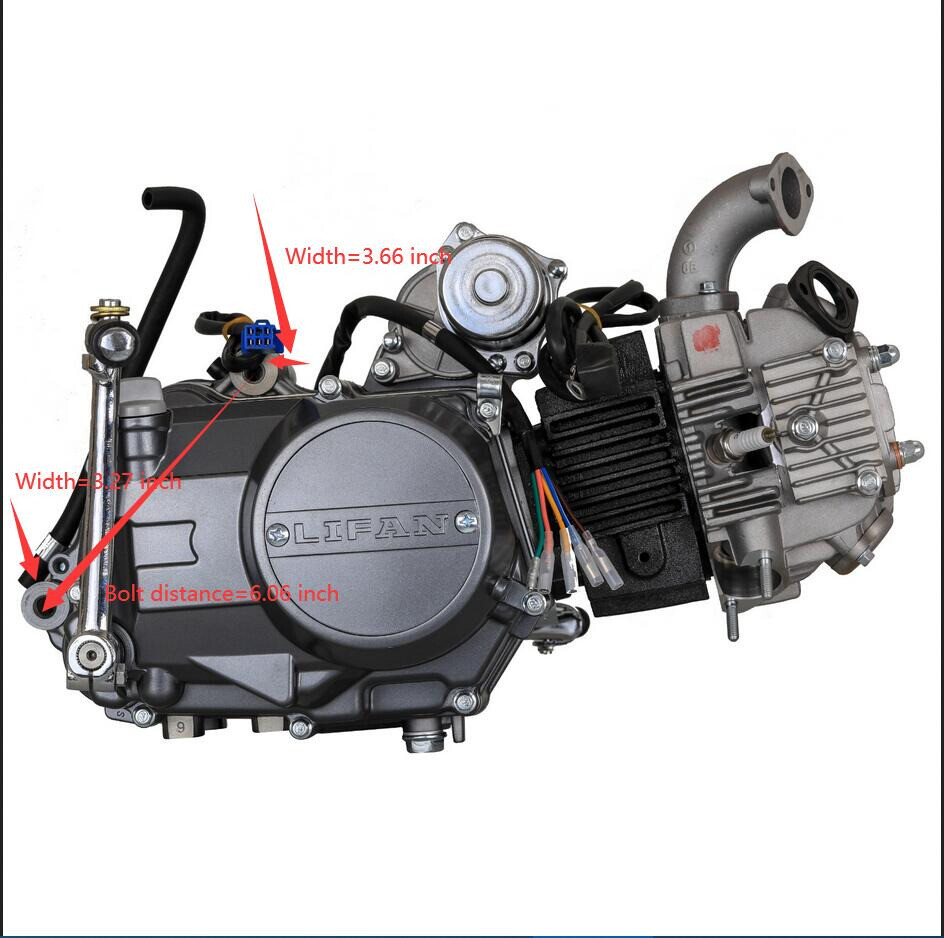 Lifan 125cc Semi Auto Engine Motor For Honda Dirt Bike CRF110 CRF70 ...