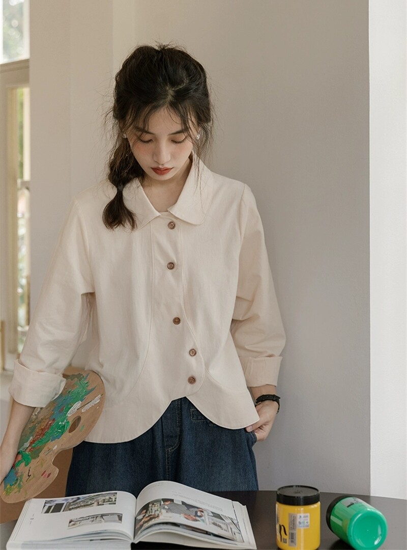 Japanese women Long Sleeved Harajuku T-shirt Ruffle blouse Tops | eBay