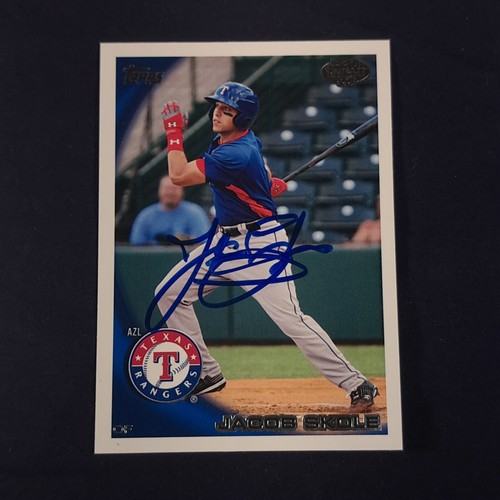 Jacob Skole Signed 2010 Topps Pro Debut Card #224 Texas Rangers ...