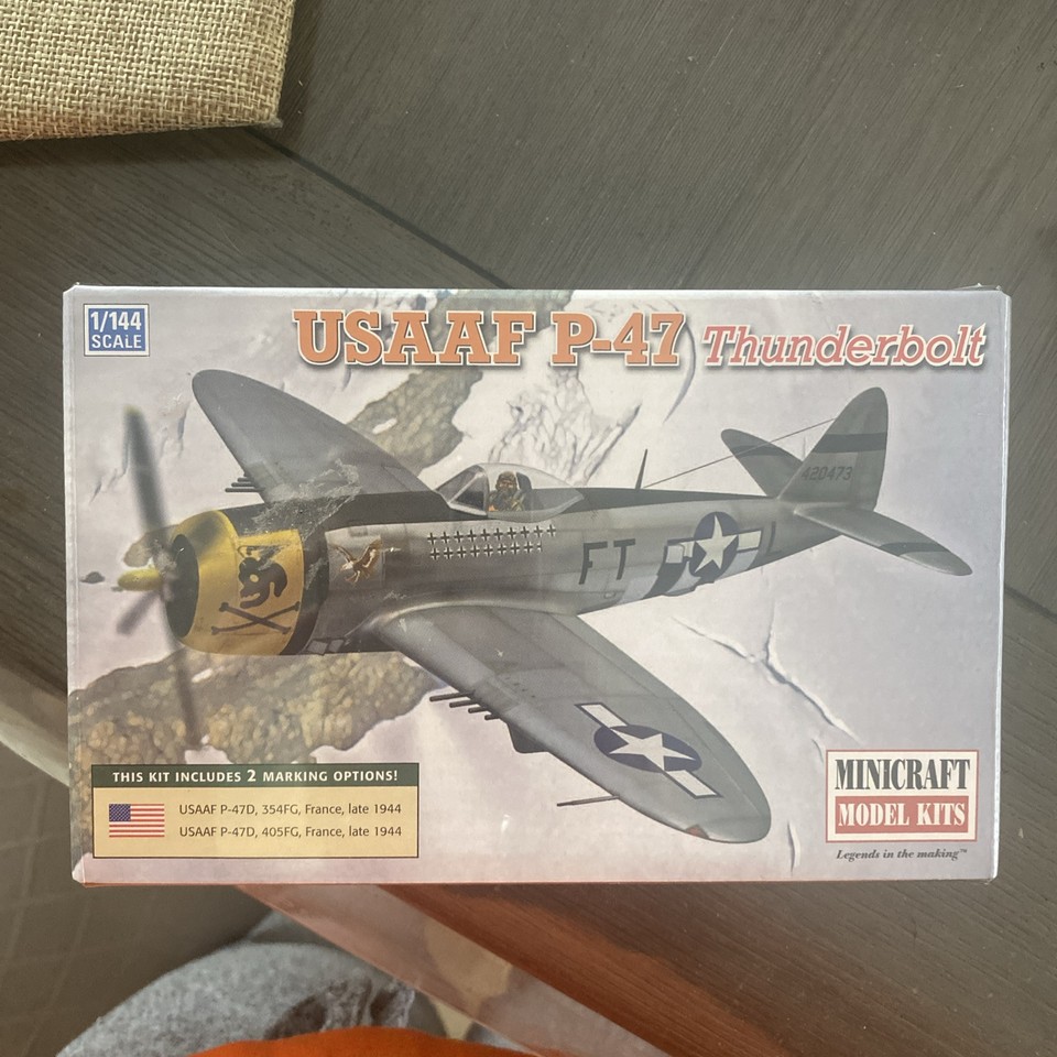 Minicraft Model Kits USAAF P-47 Thunderbolt 1/144 Scale #14670 NIB | eBay
