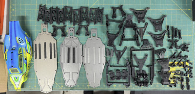 RC10 B5M Parts lot with painted body Team associated used | eBay