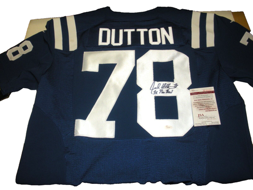 JOHN DUTTON BALTIMORE COLTS JSA/COA SIGNED OFFICIAL LICENSED NIKE ...