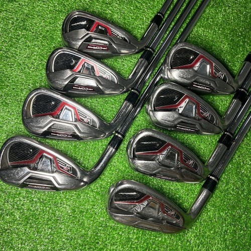 Lefty NIKE VRS HIGH COR FACE Iron Set of 8 4-9-PW-AW Steel Flex R USED ...