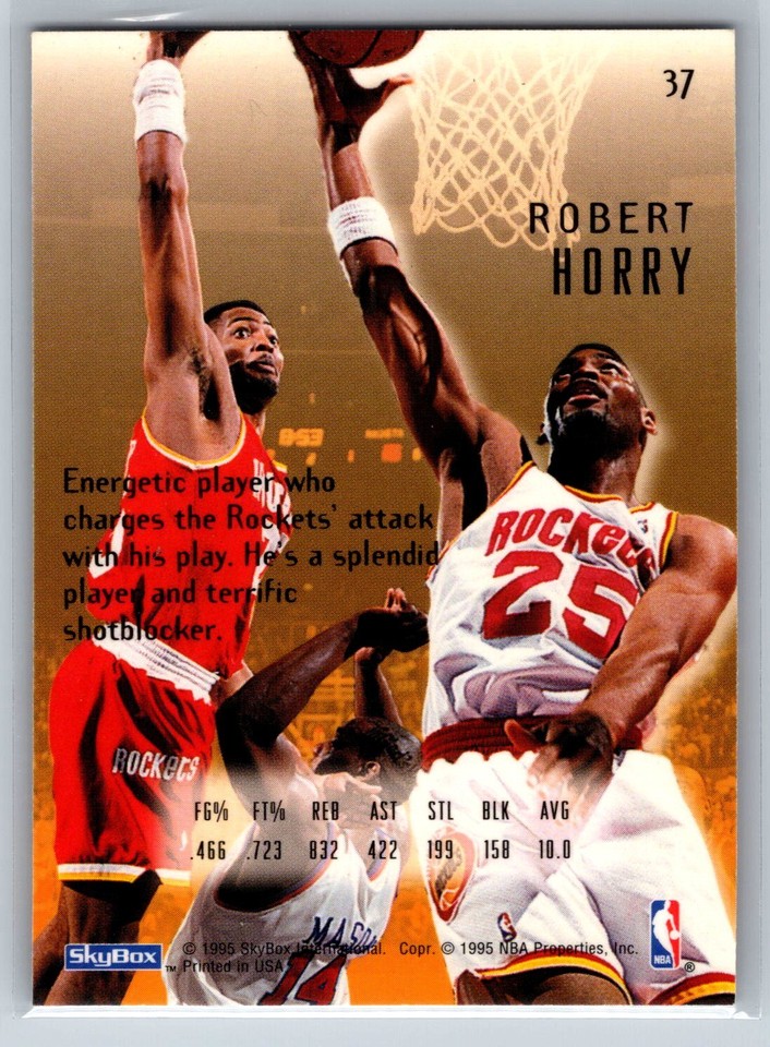 1994-95 SkyBox E-Motion Robert Horry Houston Rockets #37 | eBay
