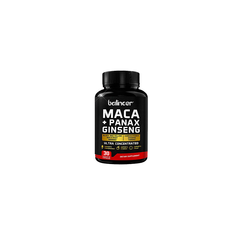 Maca + Korean Ginseng Supplement – Enhance Energy, Endurance and ...