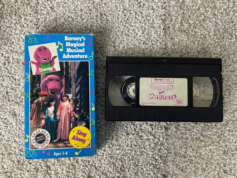 Lot of 4 Vintage 1992 Barney & Friends Time Life Videos VHS w/ Case | eBay