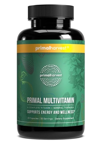 Primal Harvest Multivitamin for Women & Men 30 Capsules Healthy ...