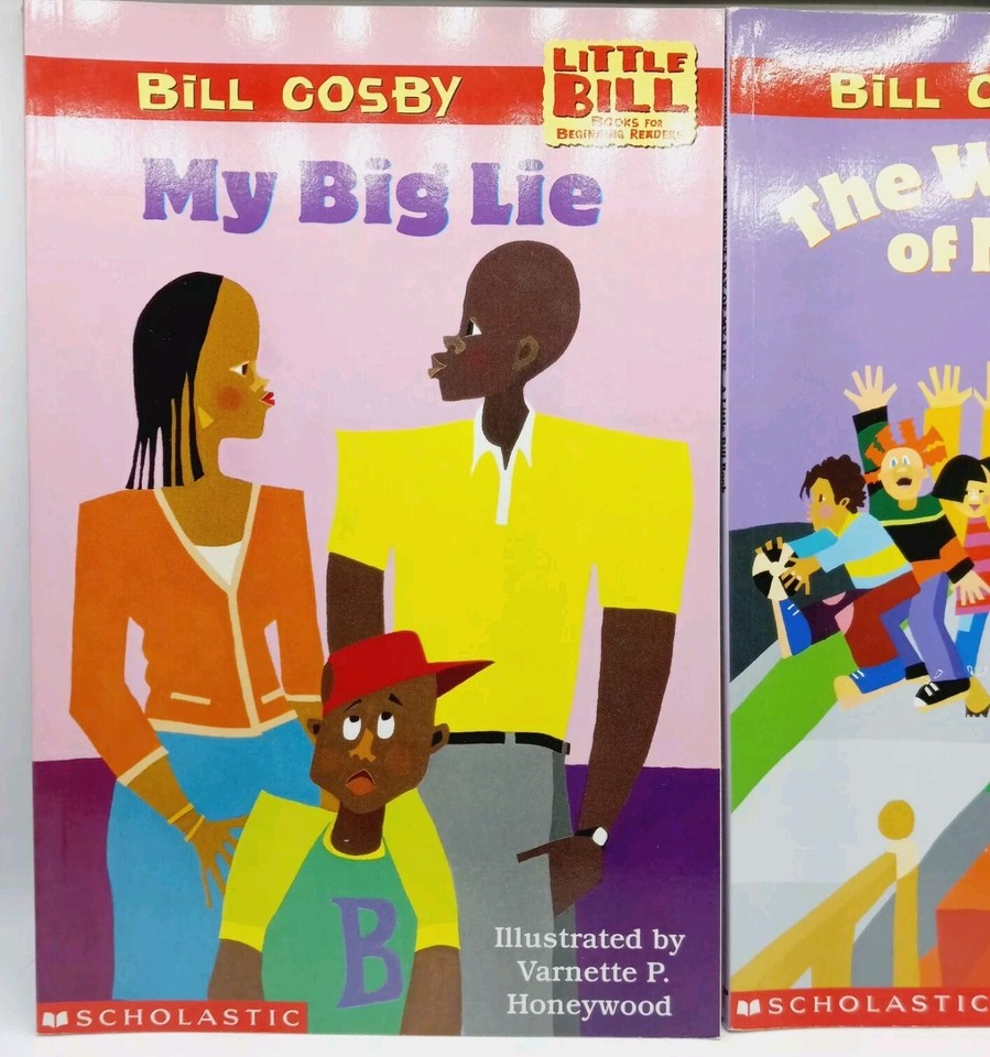 LITTLE BILL Scholastic Readers 4 Book Lot Bill Cosby Paperback Treasure ...