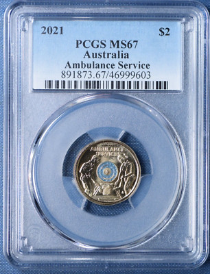 2021 AMBULANCE SERVICES $2 MS67 SCARCE THIS GRADE NOT C MINTMARK MS67 ...