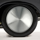 14" FULL MOON HOT ROD RACING DISC HUB CAPS SOLID WHEEL COVERS RIMS New ...