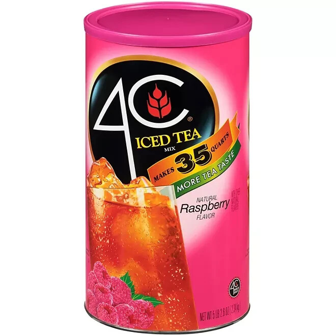 4C 35 QT Raspberry Iced Tea Mix (82.6 oz.) Fast Ship | eBay