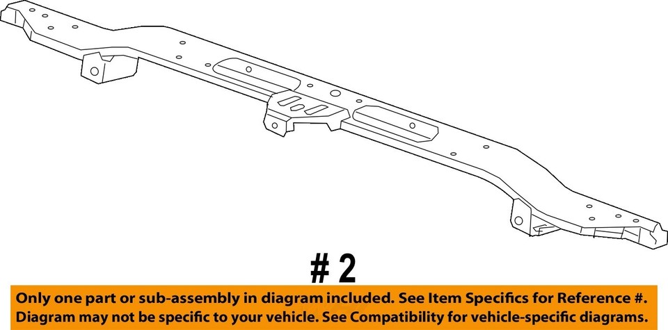 GM OEM Radiator Core Support-Upper Tie Bar 22777913 | eBay