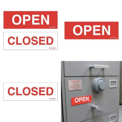 GSA Container Open/Closed Magnet 3 Pack Red/White | eBay