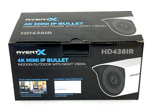 Avertx HD438 IR Indoor/outdoor Mini Bullet Security Camera White, NEW | eBay