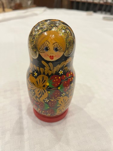 Russian Soviet Union Nesting Dolls 5 Wooden Dolls Vintage | eBay