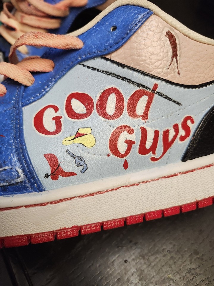Custom Chucky Good Guys Jordan 1 Low Mens Size 12 Shoes | eBay