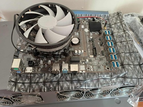 BUNDLE MOTHERBOARD B250C BTC 12XPCIE TO USB3.0 GPU SLOT LGA1151 DDR4 ...