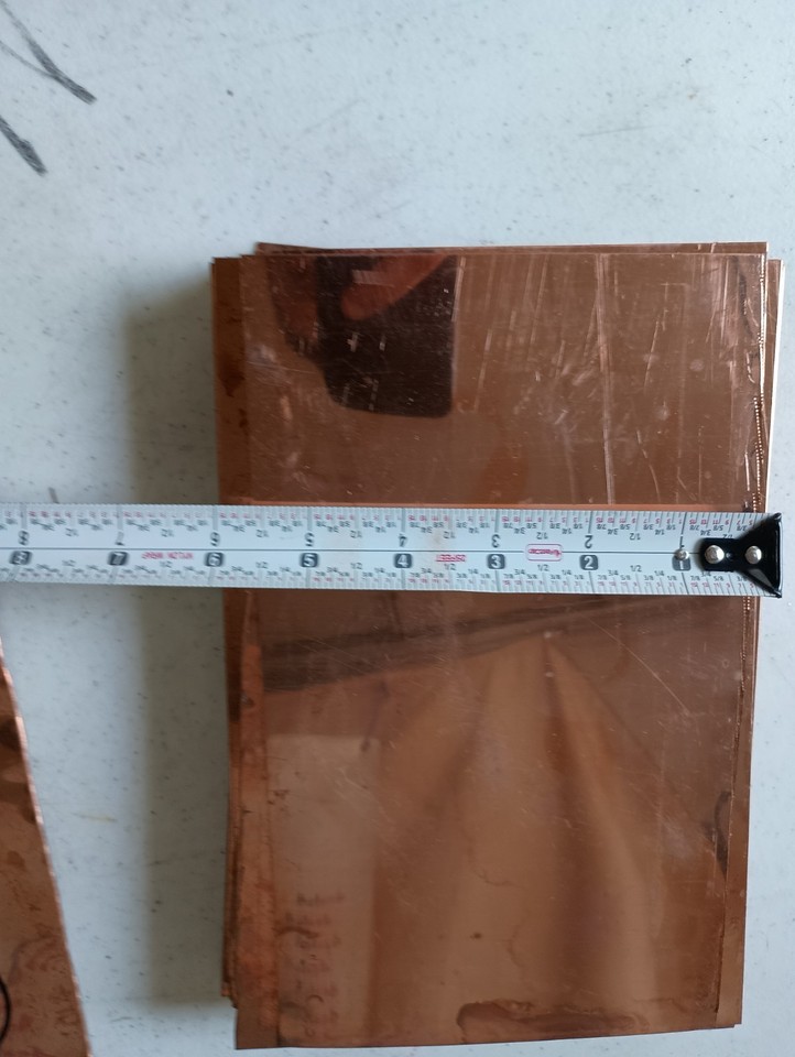 Copper Sheet Scrap Lot 15 Lbs Jewelry Making Crafts 25 ga 6x9 45 pcs ...