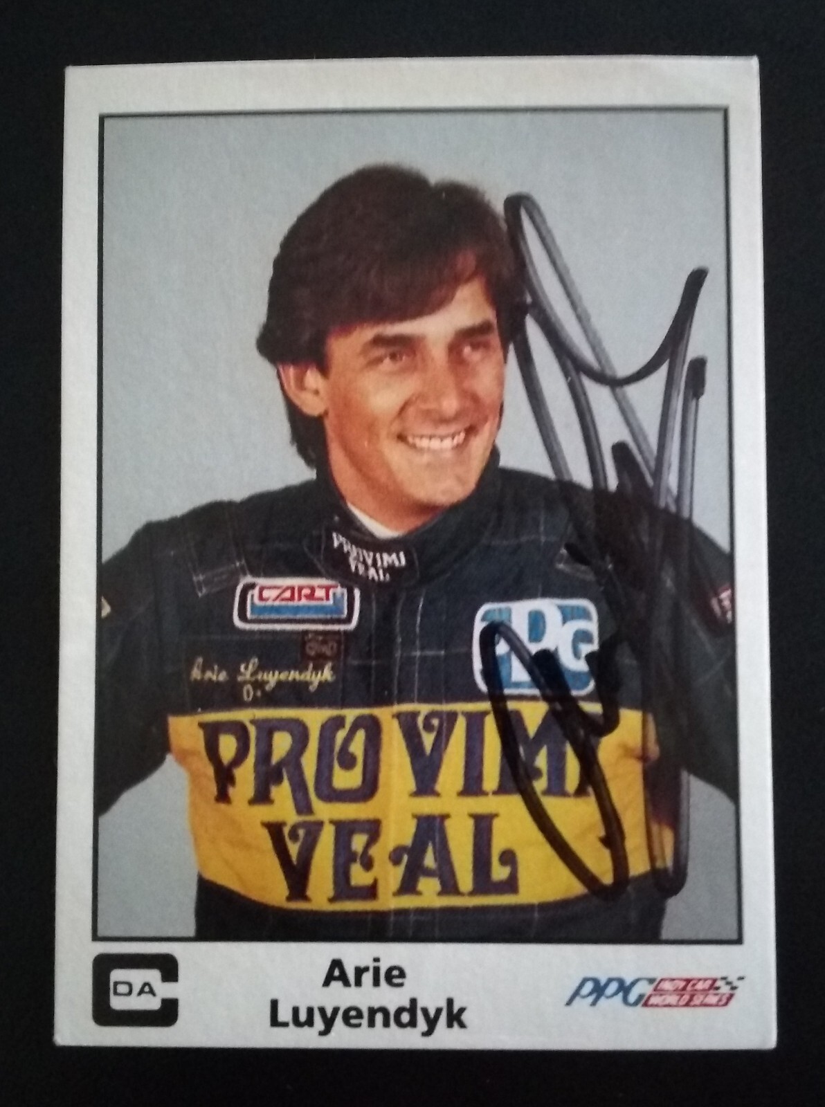 1985 A & S Racing Collectibles Arie Luyendyk RC #49 Autograph | eBay