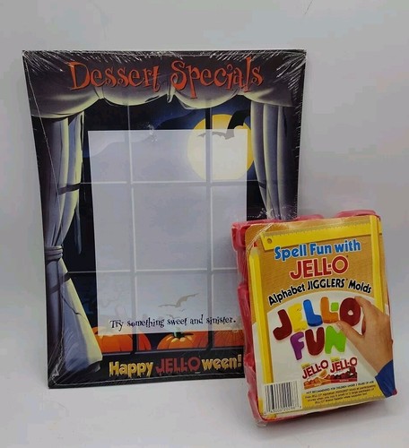 Happy jell-oween Paper Jell-O Spell Fun Alphabet Jigglers Molds Letters ...
