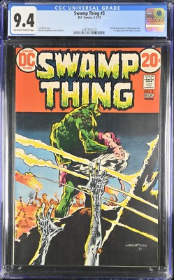 Swamp Thing #3 CGC 9.4 (1973) First Full Appearance of Patchwork Man DC ...