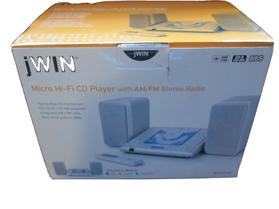 NIB jWIN Micro Hi-Fi CD Player with AM/FM Stereo Radio JX-CD7160 | eBay