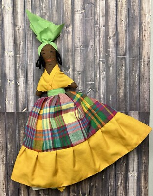 Caribbean Topsy Turvy Cultural Folk Doll Handmade Drexco Crafts Haiti ...