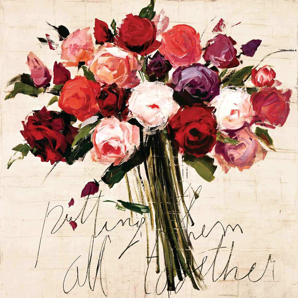 36W"x36H" PUTTING THEM ALL TOGETHER by ANTHONY MASSA - FLOWERS CHOICES ...