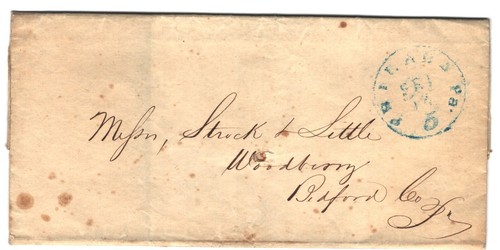 STAMPLESS COVER PHILADELPHIA PA 1949 WITH LETTER BLUE POSTMARK | eBay