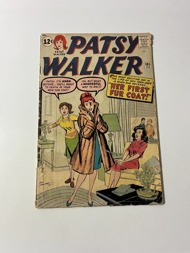 PATSY WALKER #105 Silver Age 1963 comic book Paper Dolls Romance Book | eBay