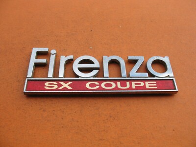 1982 82 OLDSMOBILE FIRENZA SX COUPE REAR TRUNK CHROME EMBLEM LOGO BADGE ...