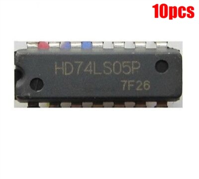 10Pcs 74LS05P 7405 74HC05 DIP-14 Hex Inverter Ic New vl | eBay