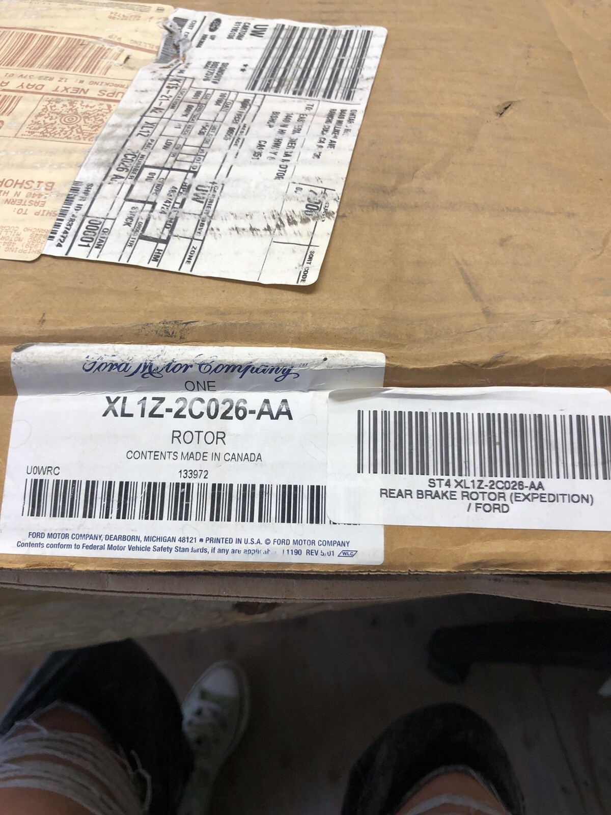 Ford OEM Rear Brake Rotor XL1Z-2C026-AA Ford Expedition, F-150 ...