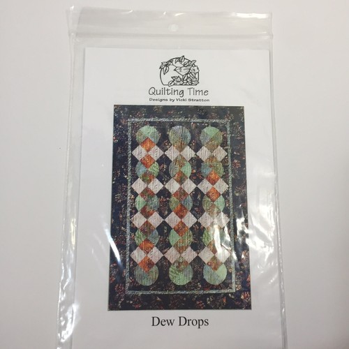 Dew Drops Quilt Pattern 52" x 77" Quilting Time Curved Blocks | eBay