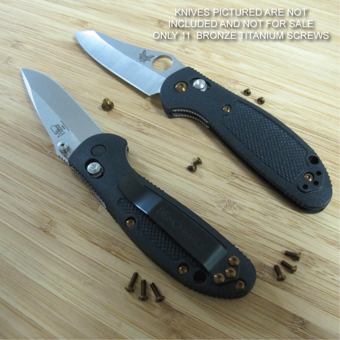 Benchmade 555 556 557 558 Mini Grip 11PC Replacement BRONZE Titanium ...